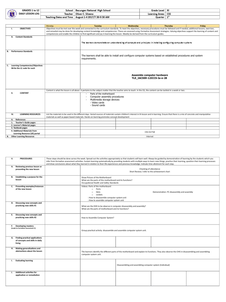 August Week 1 | PDF | Learning | Teachers