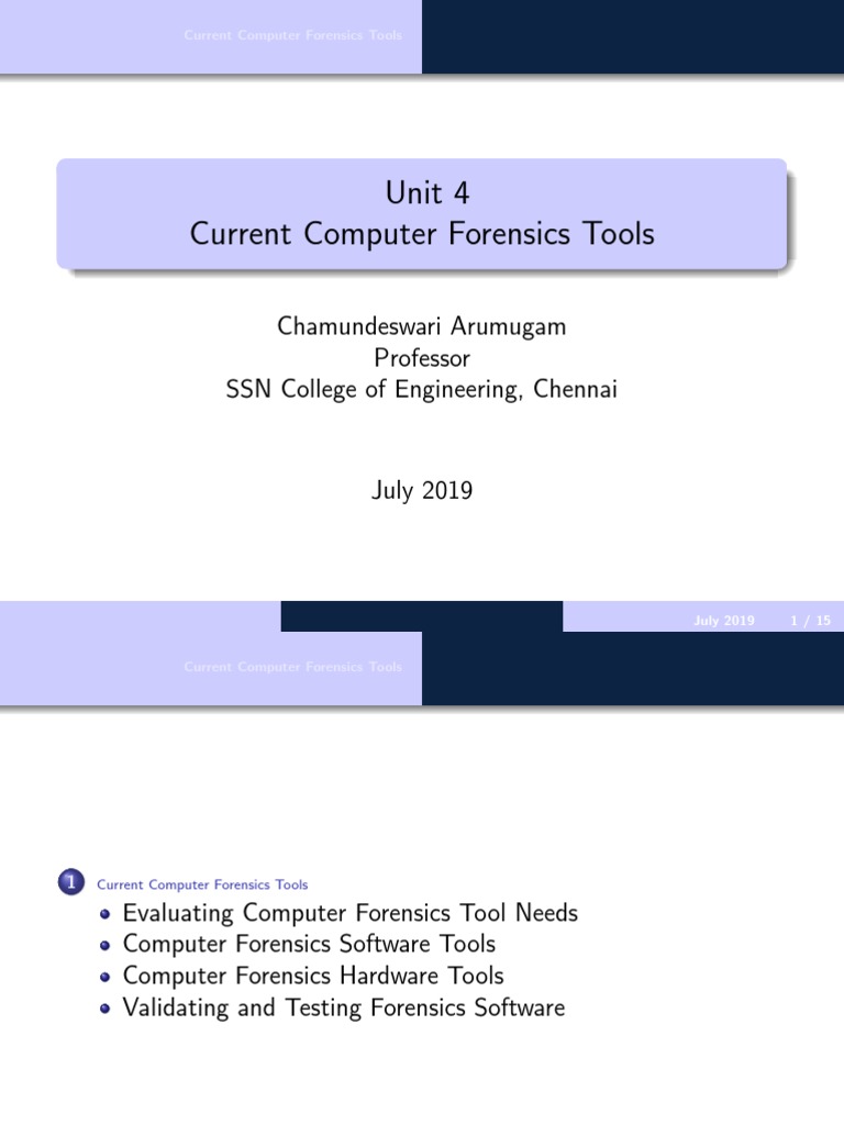Current Computer Forensics Tools | PDF | Computer Forensics | Personal ...