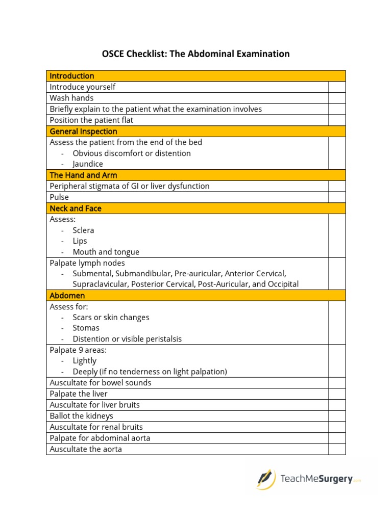 The Abdominal Exam | PDF