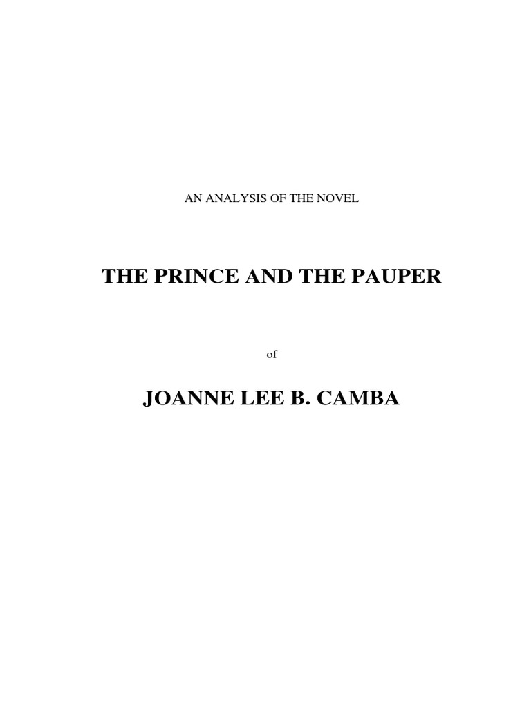 The Prince and The Pauper | PDF | Mark Twain | Huckleberry Finn