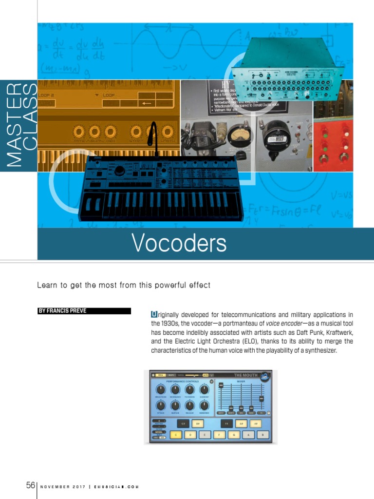 Vocoders: Learn To Get The Most From This Powerful Effect | PDF ...