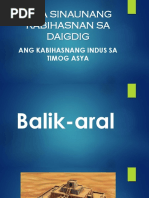 Mga Sinaunang Kabihasnan NG Asya - Handouts | PDF