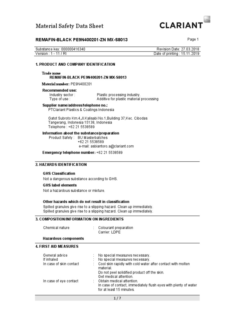 Remafin-Black Pe9n400201-Zn MX-S8013 - Sds-Id - en - V1.11 - 15112019 ...