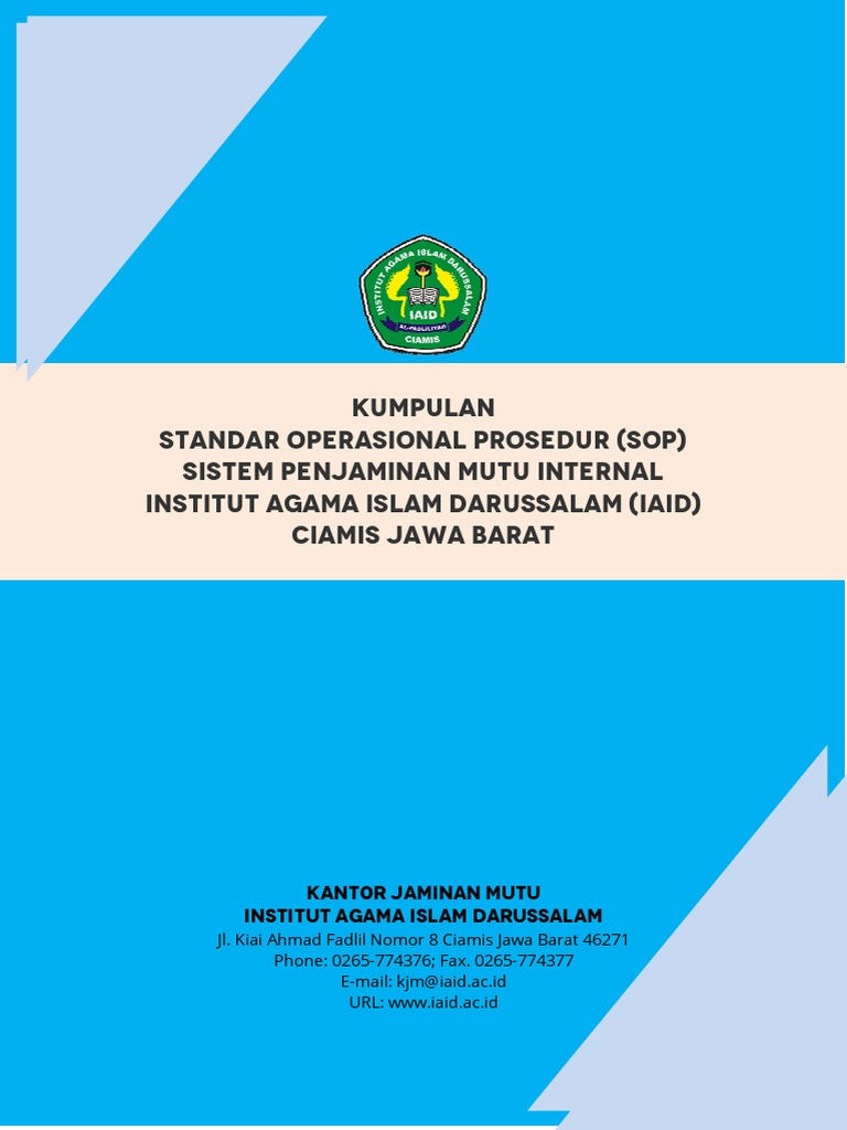 Kumpulan SOP (Standar Operasional Prosedur) IAID | PDF | Karier & Perkembangan | Pengelolaan ...