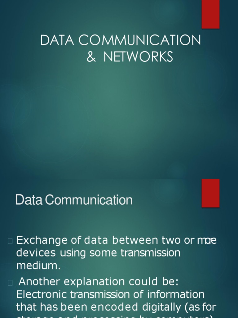 Data Communication & Networks | PDF | Network Topology | Wide Area Network