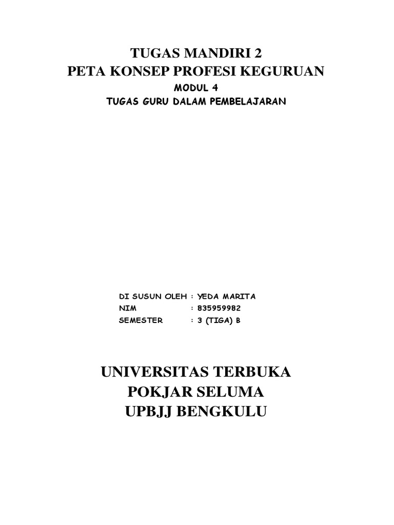 Peta Konsep Modul 4 Profesi Keguruan | PDF Peta Konsep Modul 4 Profesi Keguruan | PDF