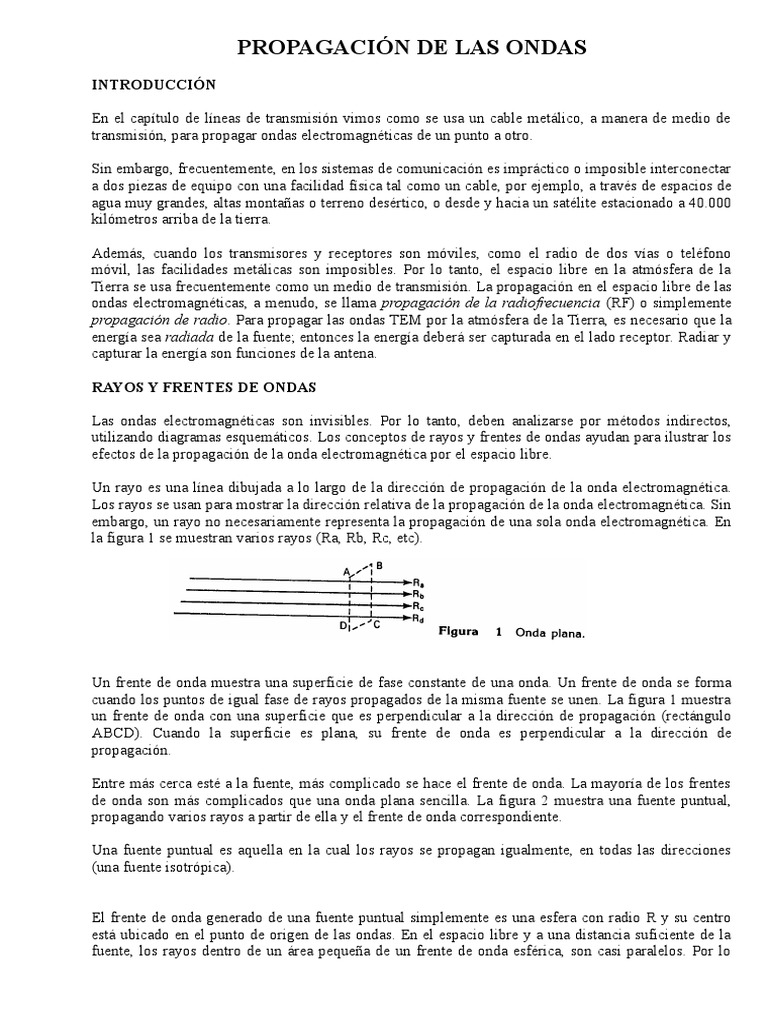 Propagacion de Ondas | PDF | Refracción | Onda de radio
