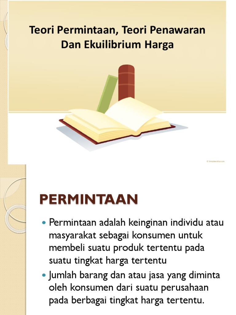 Fungsi Permintaan Penawaran Dan Equilibrium Pasar (4) FIX | PDF
