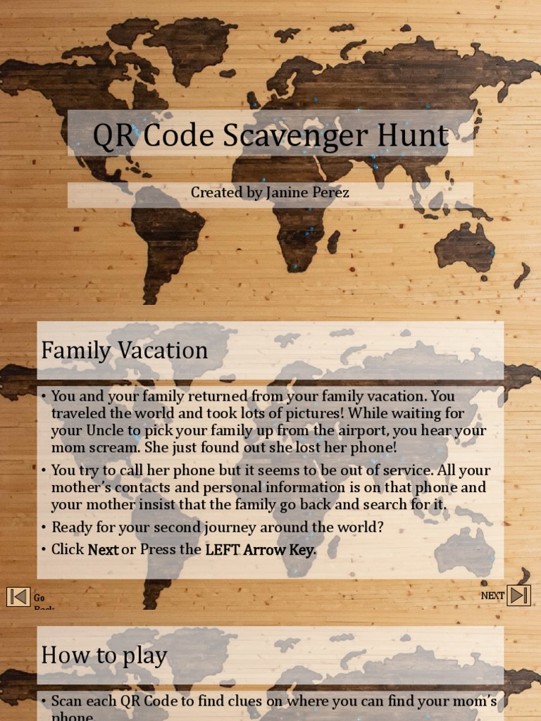 QR Code Scavenger Hunt | PDF | Leisure