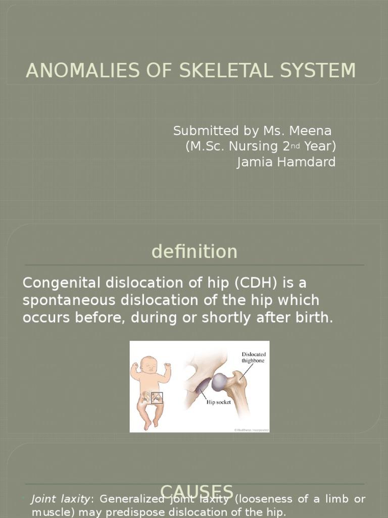 Congenital Anomalies of Skeletal System | PDF | Hip | Scoliosis