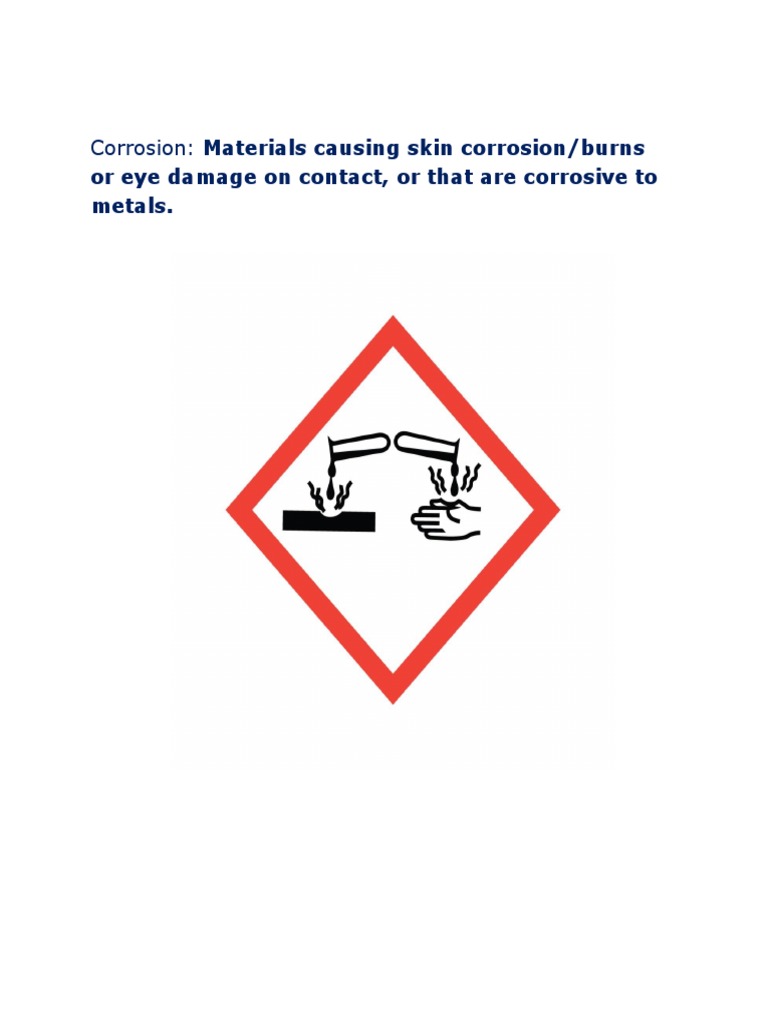 Corrosive Materials and Their Effects | PDF