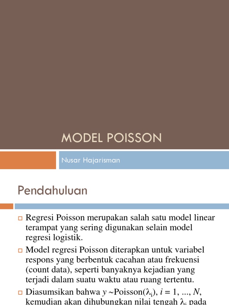 Model Regresi Poisson | PDF