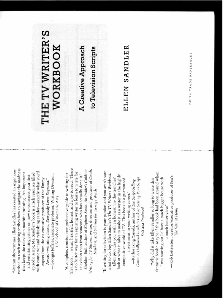 Sandler, Ellen - The TV Writer's Workbook - A Creative Approach To ...