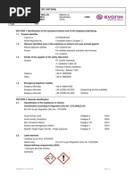 Material Safety Data Sheet: Genesys LF | PDF | Occupational Hygiene ...