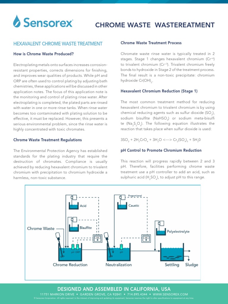 Chrome Waste | PDF | Chromium | Ph