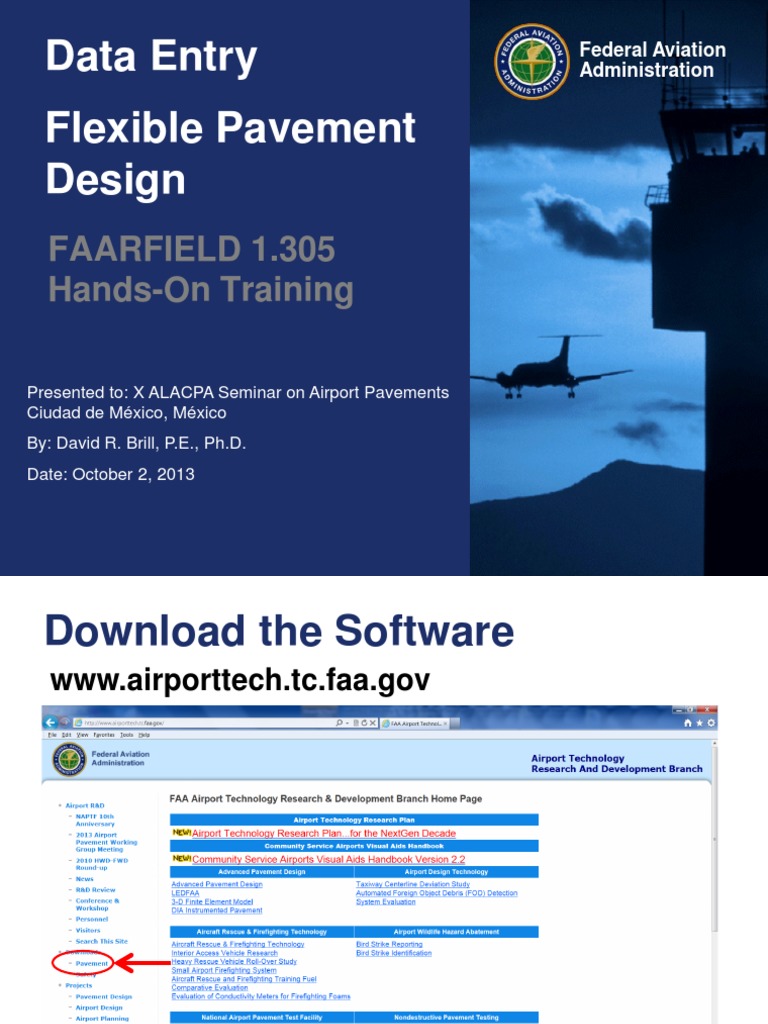FAARFIELD 1.305 Hands-On Training - Flexible Pavement Design | PDF ...