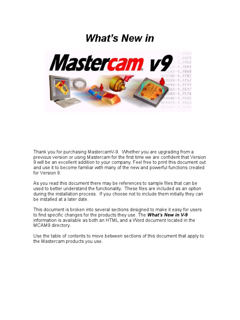 Mastercam 9 | PDF | Computer Aided Design | Machine Tool