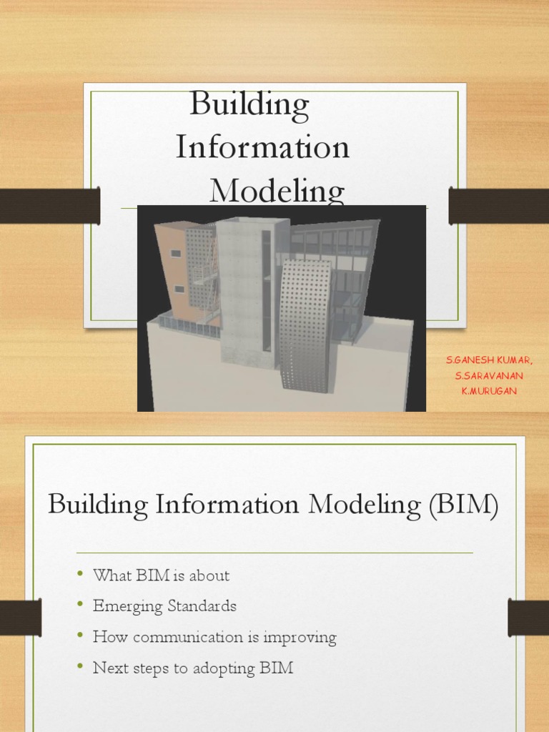 Presentation On Bim - Revit Software | PDF | Building Information ...