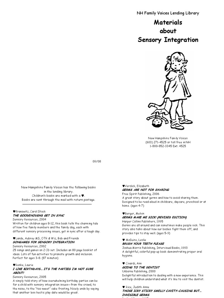 Books Sensory Integration | PDF | Sensory Processing Disorder | Disability