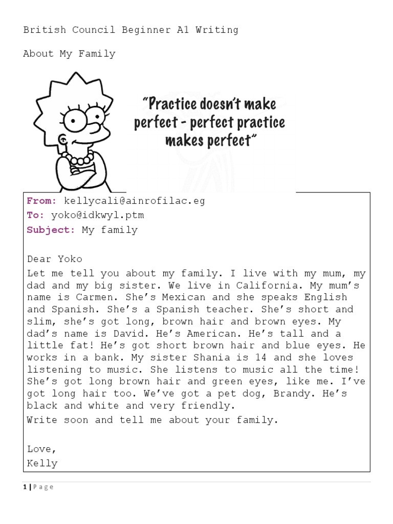 A1 Writing Activities for Beginners | PDF