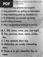 Pagsasaling Wika-Worksheets | PDF