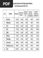 Allen Fee Structure | PDF
