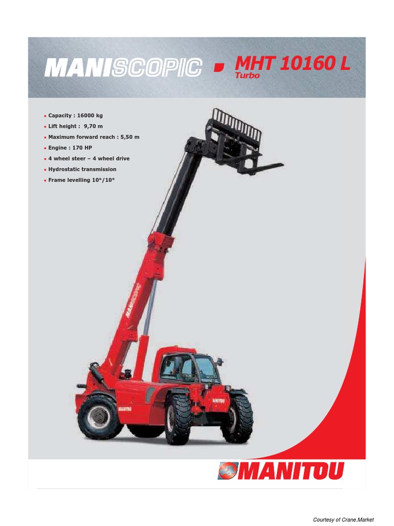 Manitou Telehandlers Spec 26d46b | PDF | Turbocharger | Transmission ...