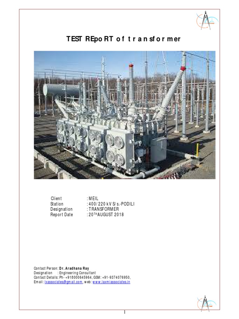 Test Report of Transformer | PDF | Transformer | Force