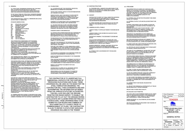 Strutcural Steel General Notes BS | PDF | Deep Foundation | Structural ...