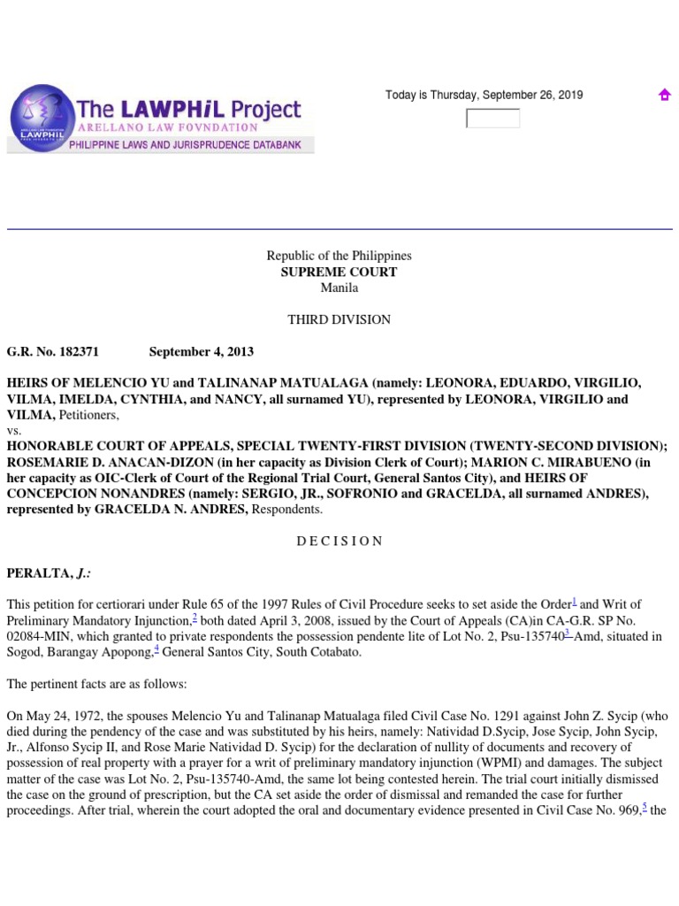 Writ of Injunction | PDF | Injunction | Lawsuit