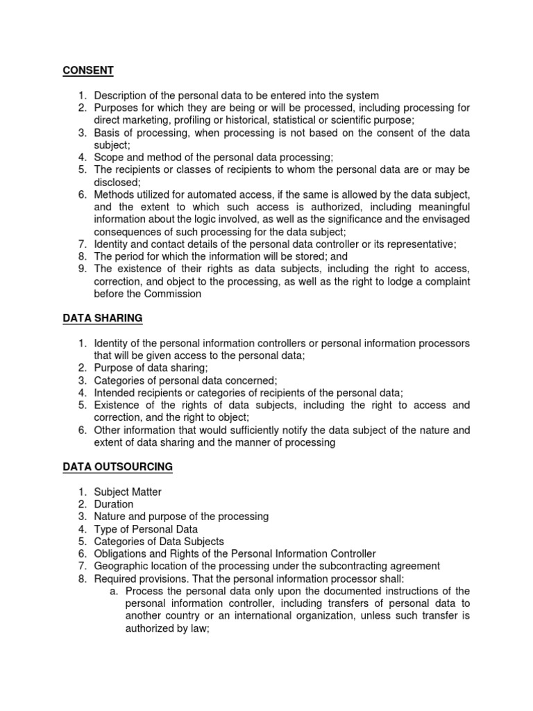 Checklist For DSA - DOA | PDF | Personally Identifiable Information ...