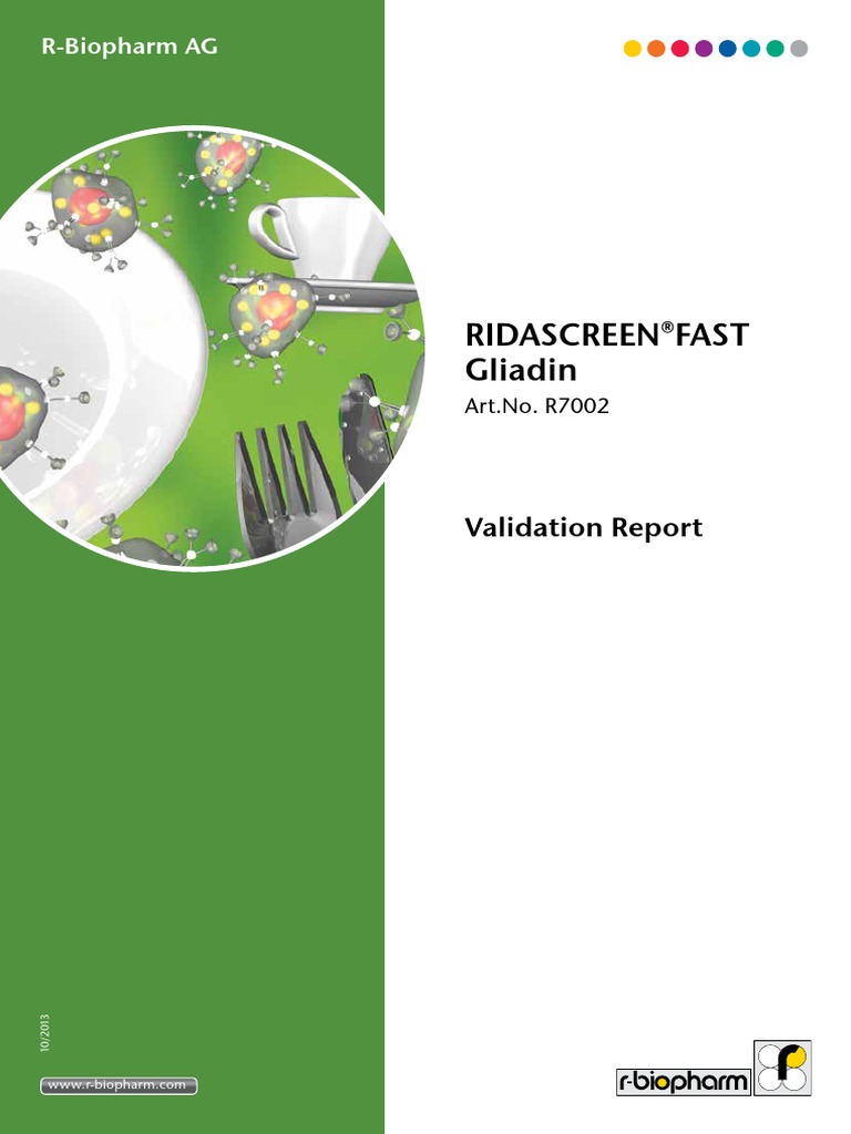 Ridascreen Fast Gliadin | PDF | Gluten | Food Ingredients