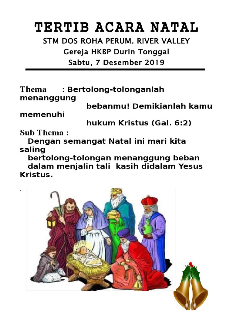 Tertib Acara Natal STM 2019 | PDF