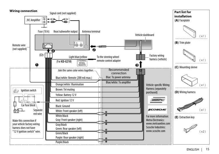 Wiring Diagram KD-X110 PDF | PDF | Electrical Wiring | Motor Vehicle