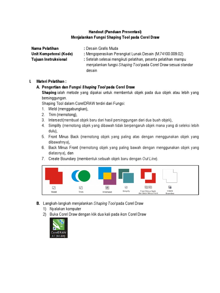 Contoh Handout Acuan Presentasi | PDF