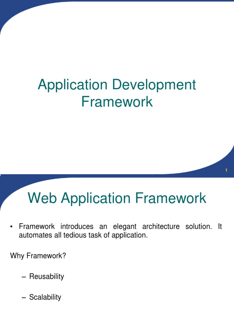 Application Development Framework | PDF | Java Server Faces | Spring ...