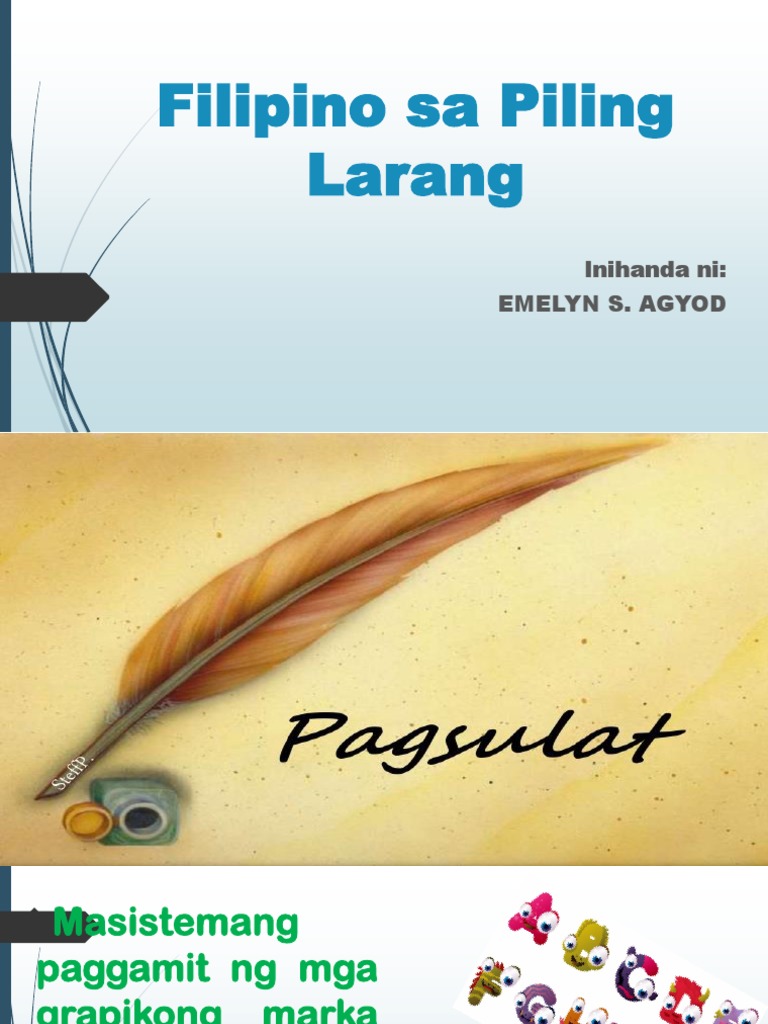 Filipino Sa Piling Larang | PDF