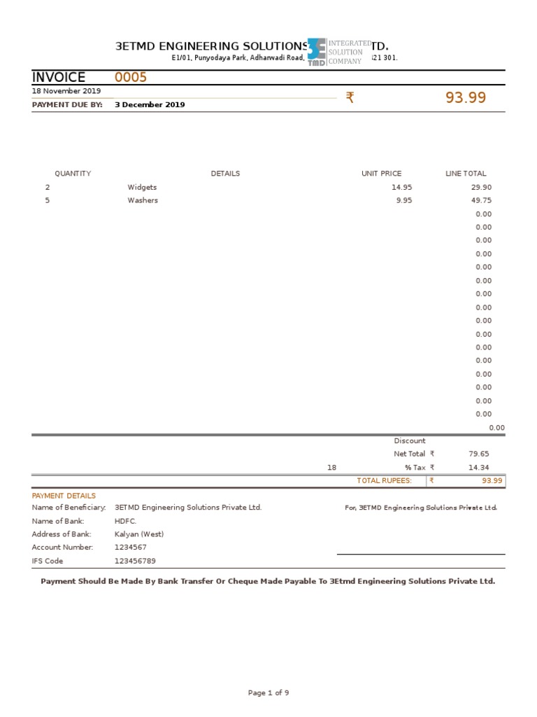 Invoice Total New | PDF | Invoice | Payments