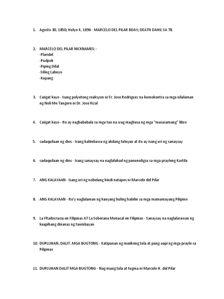 Panitikan Long Quiz Reviewer | PDF