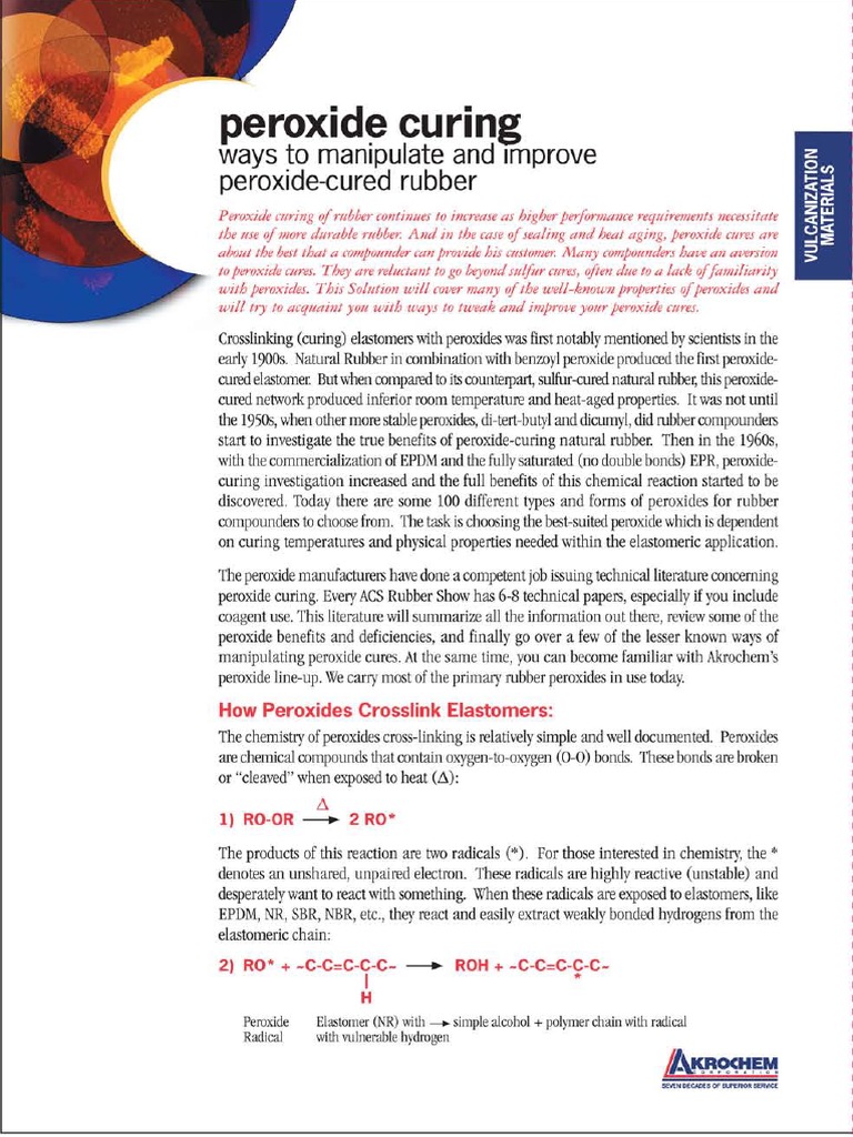 Peroxide Curing | PDF