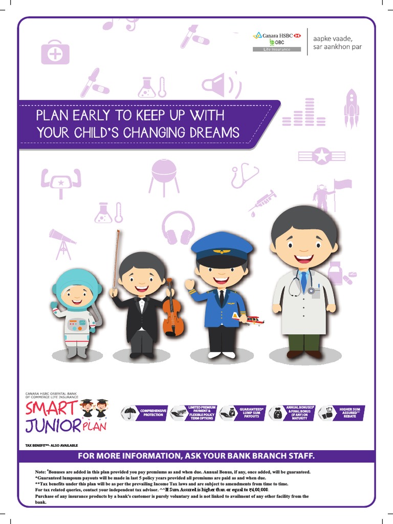 Smart Junior Plan Web Brochure | PDF | Life Insurance | Insurance