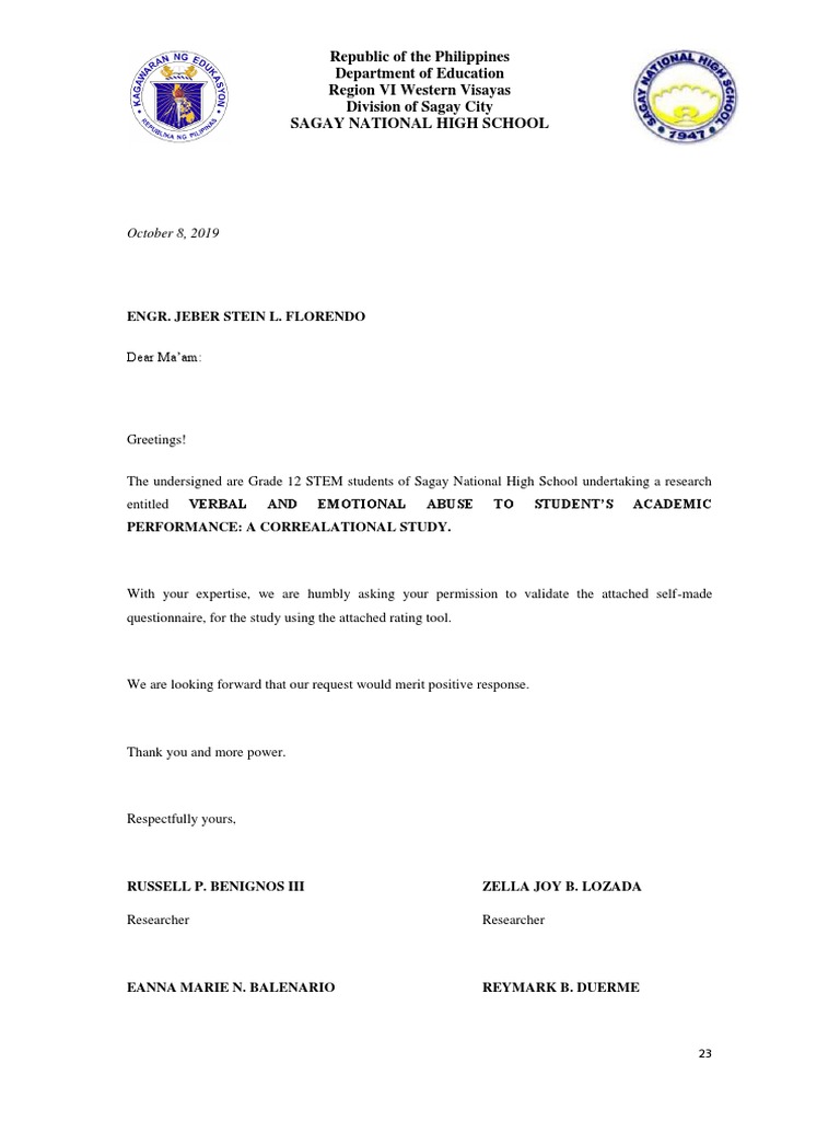 Letter To Validators | PDF