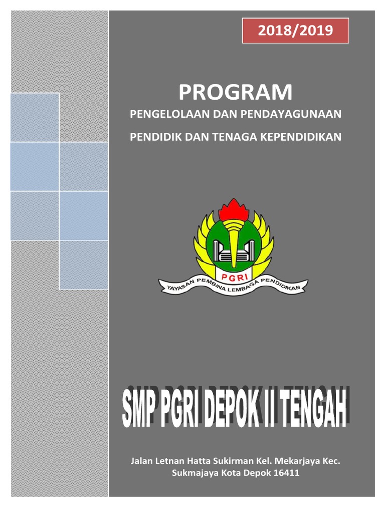 Program Pengelolaan Dan Pendayagunaan PTK PDF | PDF