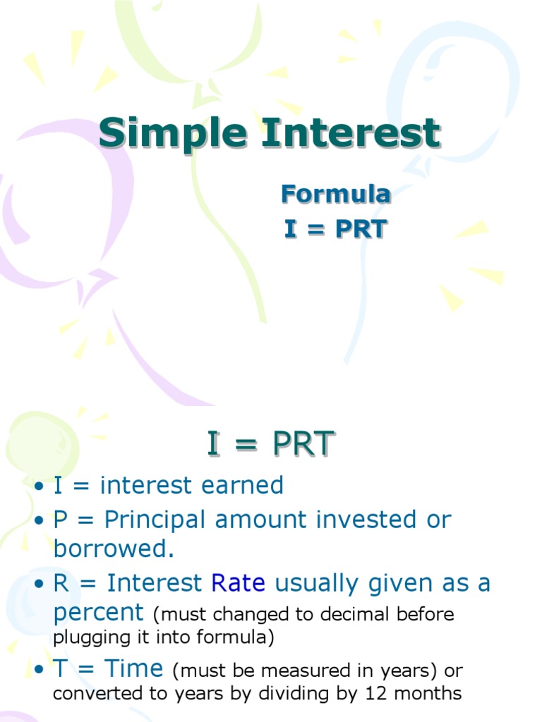 Simple-Interest Grade 11 | PDF | Interest | Loans