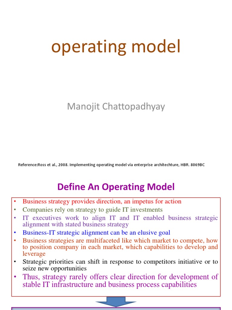 L3 Operating Model | PDF | Business Process | Strategic Management