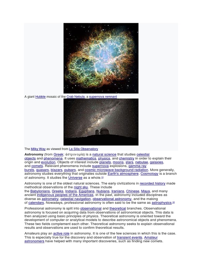 Astronomy | PDF