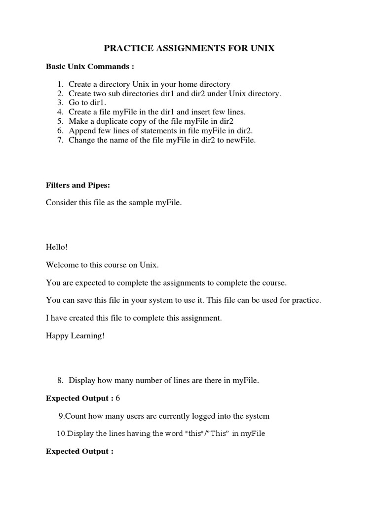 Unix Pdf Computer File Computer Engineering