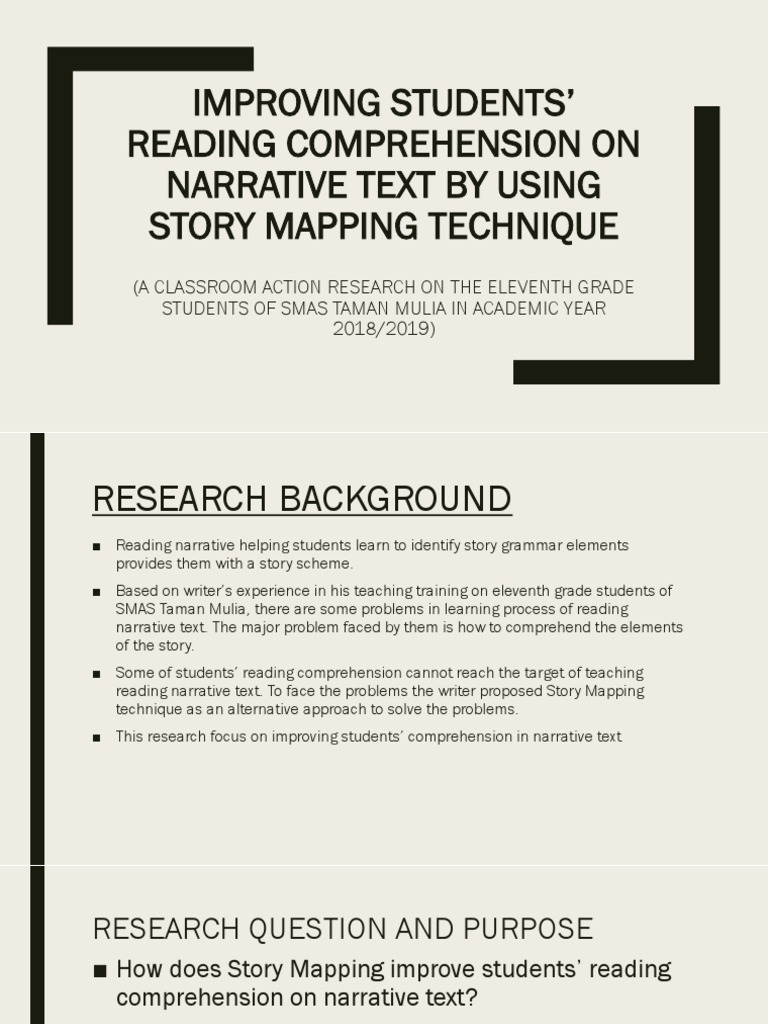 Power Point Story Mapping Technique | PDF | Reading Comprehension ...