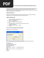 Flowchart Bilangan Prima | PDF