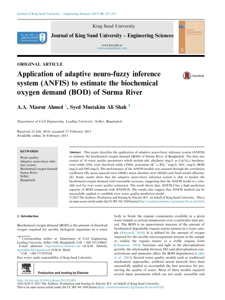 Articulo ANFIS | PDF | Mean Squared Error | Errors And Residuals